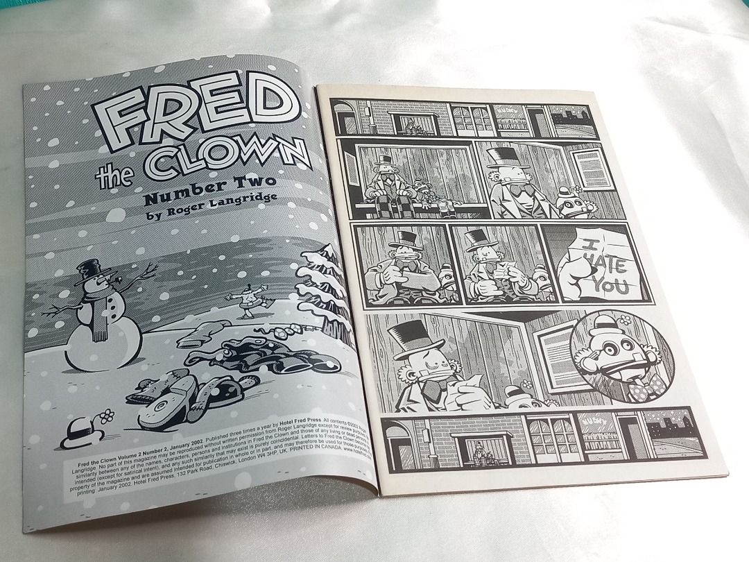 Fred The Clown Vol 2 No. 2 Comics January 2002, Hobbies & Toys, Books ...