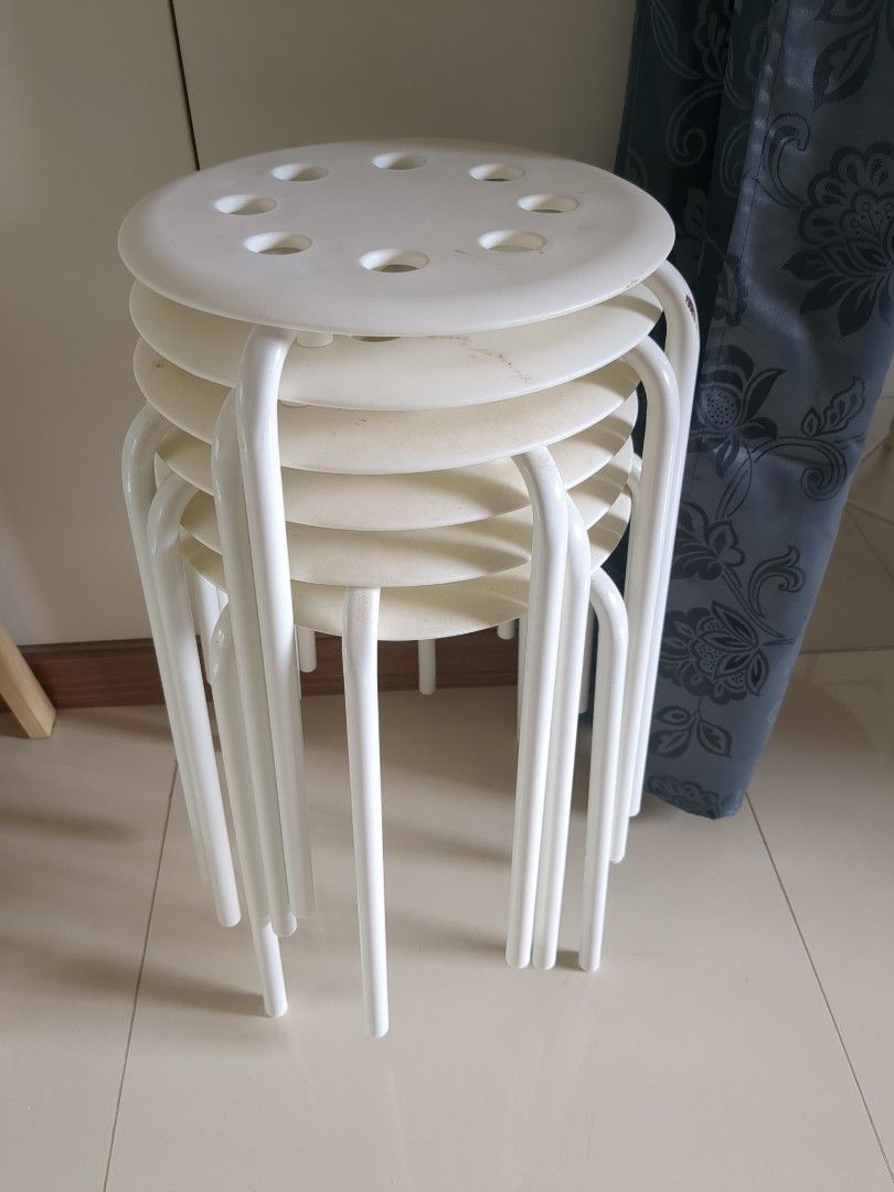 Free 6x IKEA stools, Furniture & Home Living, Furniture, Chairs on ...