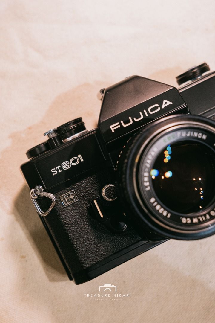 Fujica ST801 Blackpaint + Fujinon EBC 50mm F1.4, 攝影器材, 相機 - Carousell