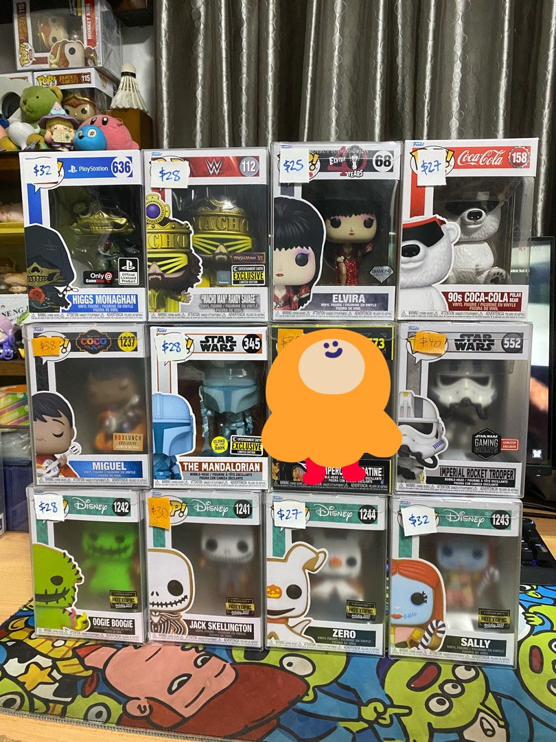 Funko Pops - Nightmare before Christmas Oogie Boogie, Jack, Zero, Sally ...