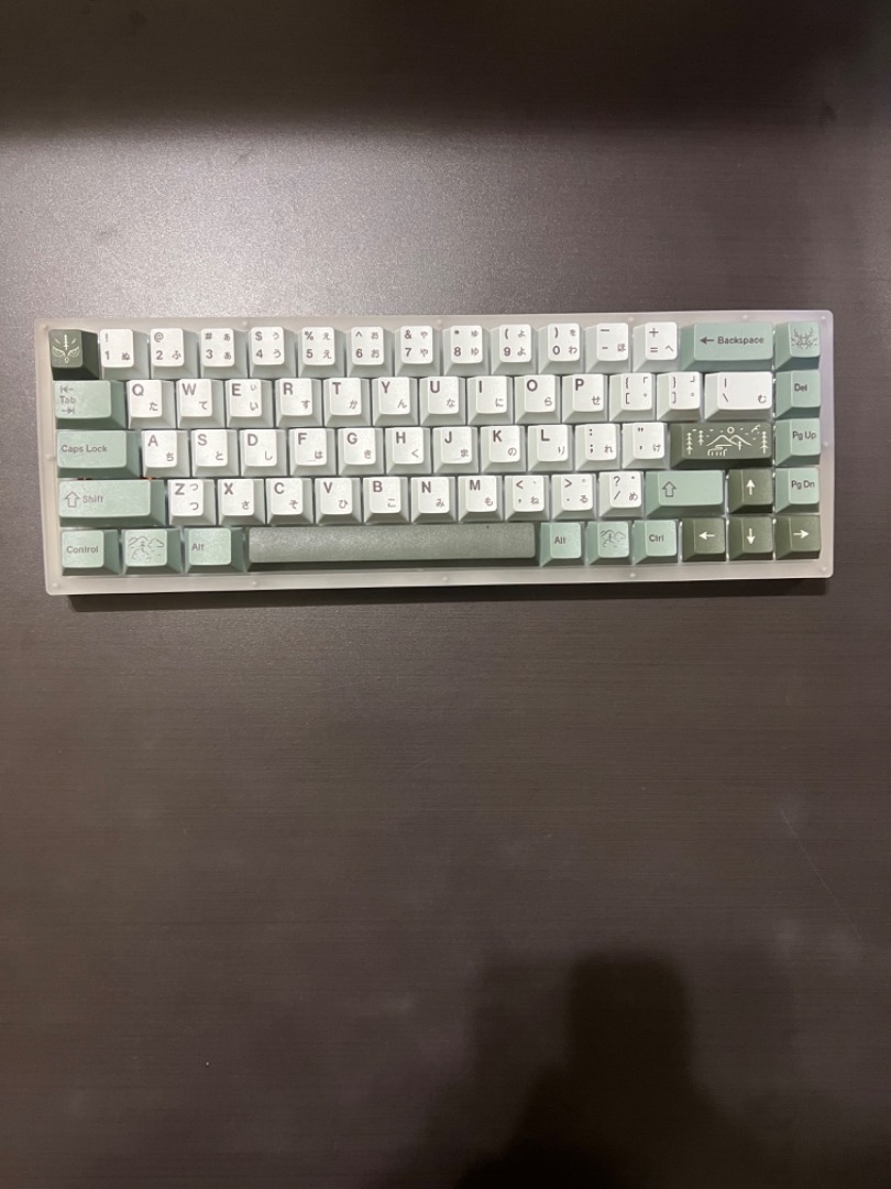 Gateron yellow Custom Creamy Marbly thocky keyboard, Computers & Tech ...