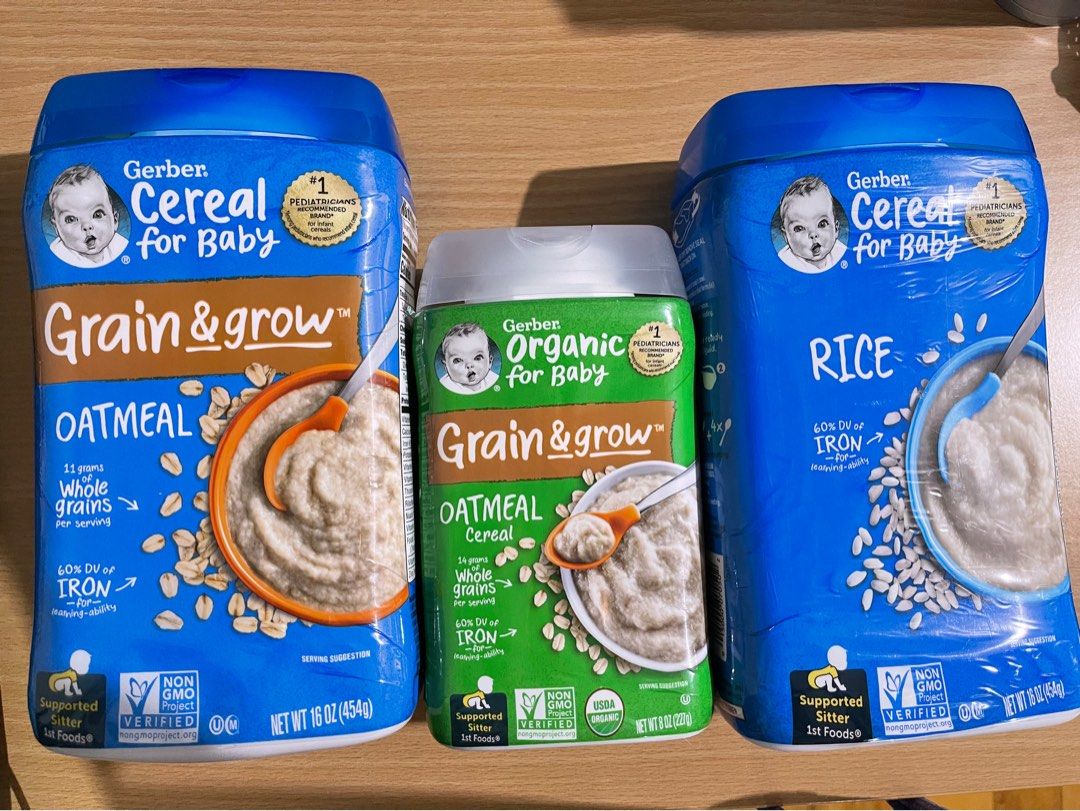 Gerber 1st foods Oatmeal and Rice Cereal Brand new from USA! Late ...
