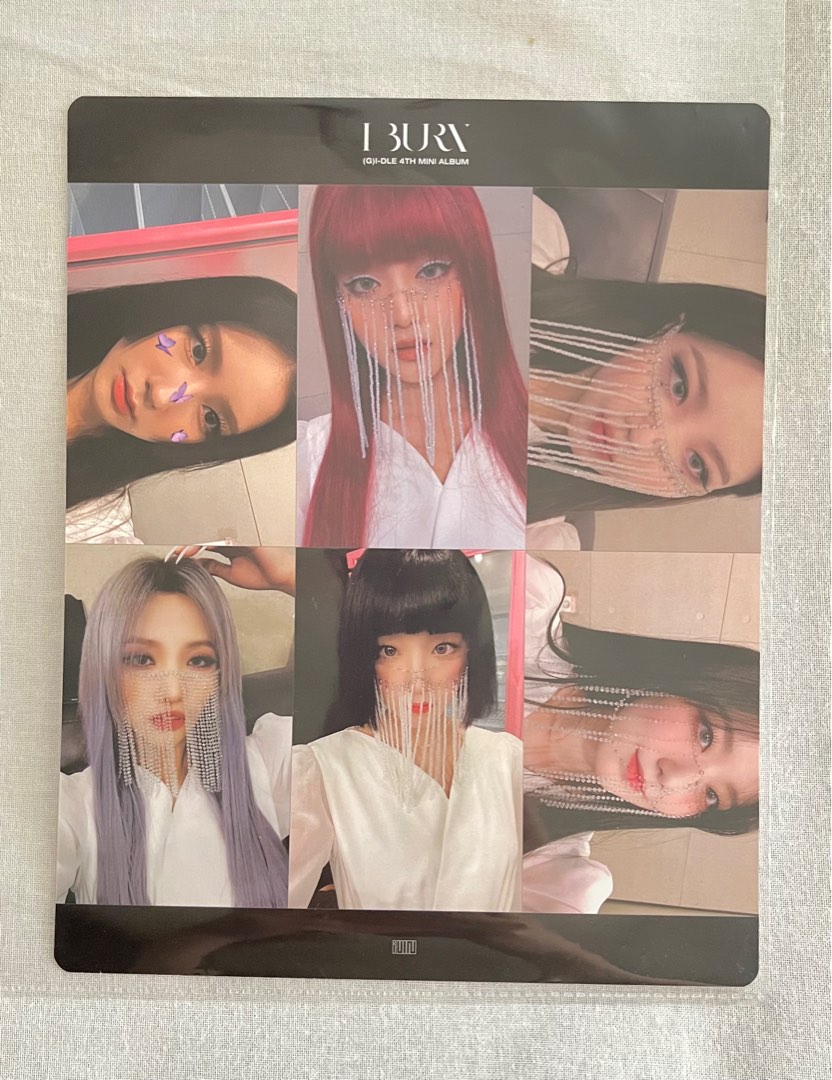 (G)I-DLE 6 Members I Burn Winter Photo Cards (Miyeon, Minnie, Soojin ...