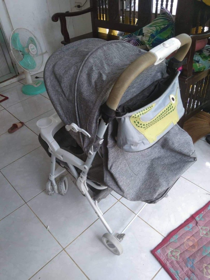 Gray Baby first stroller, Babies & Kids, Going Out, Strollers on Carousell