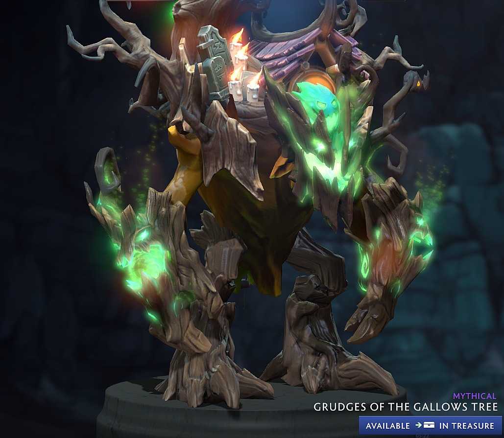 Grudges of The Gallows Tree (Dota 2 Collectors Cache for Treant Protector), Video Gaming, Gaming ...
