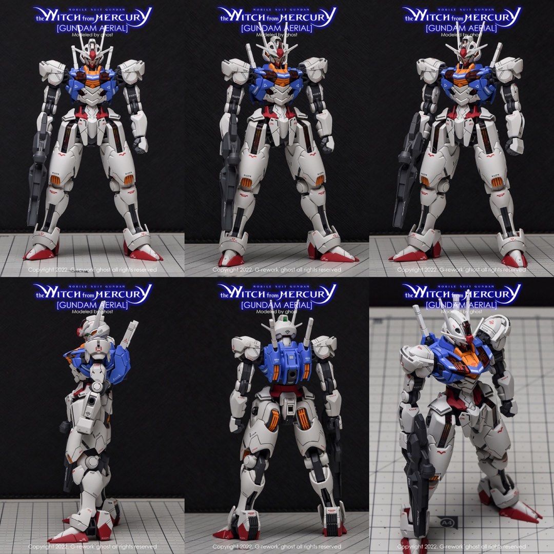 HG gundam aerial Gundam neon decal 風靈高達 螢光高達水貼, 興趣及遊戲, 玩具 & 遊戲類 - Carousell
