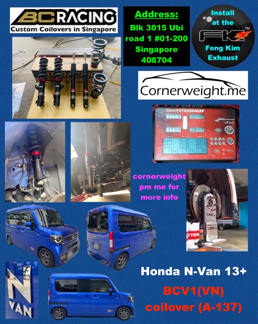 Honda N-Van 13+ on BCV1(VN) Coilover (A-137), Car Accessories, Accessories on Carousell