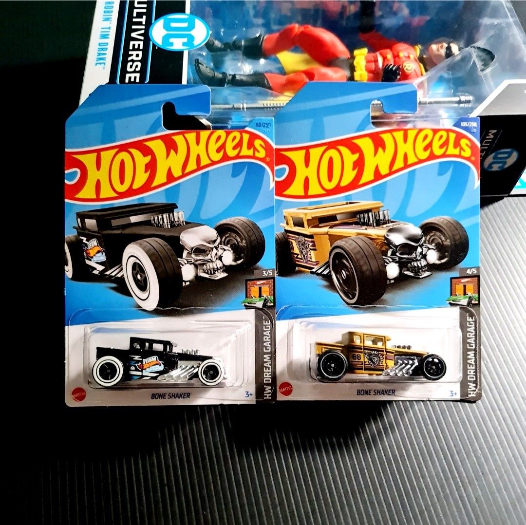 Hot Wheels Bone Shaker ( Black, Gold ) Hotwheels Dream Garage 2022, Hobbies & Toys, Toys & Games ...