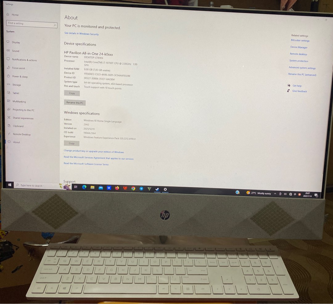 Hp Pavilion All In One K Xxx Touch Screen Computers Tech Desktops On Carousell