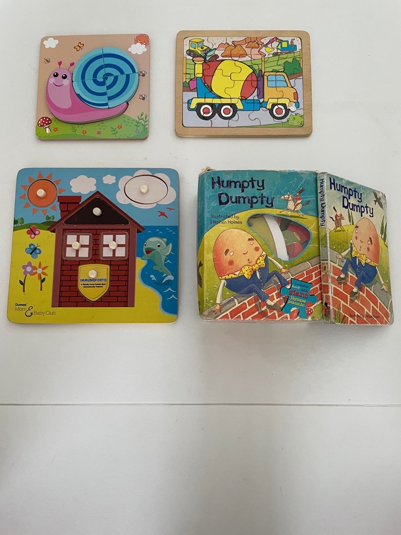 Humpty Dumpty Puzzle and book, Hobbies & Toys, Toys & Games on Carousell