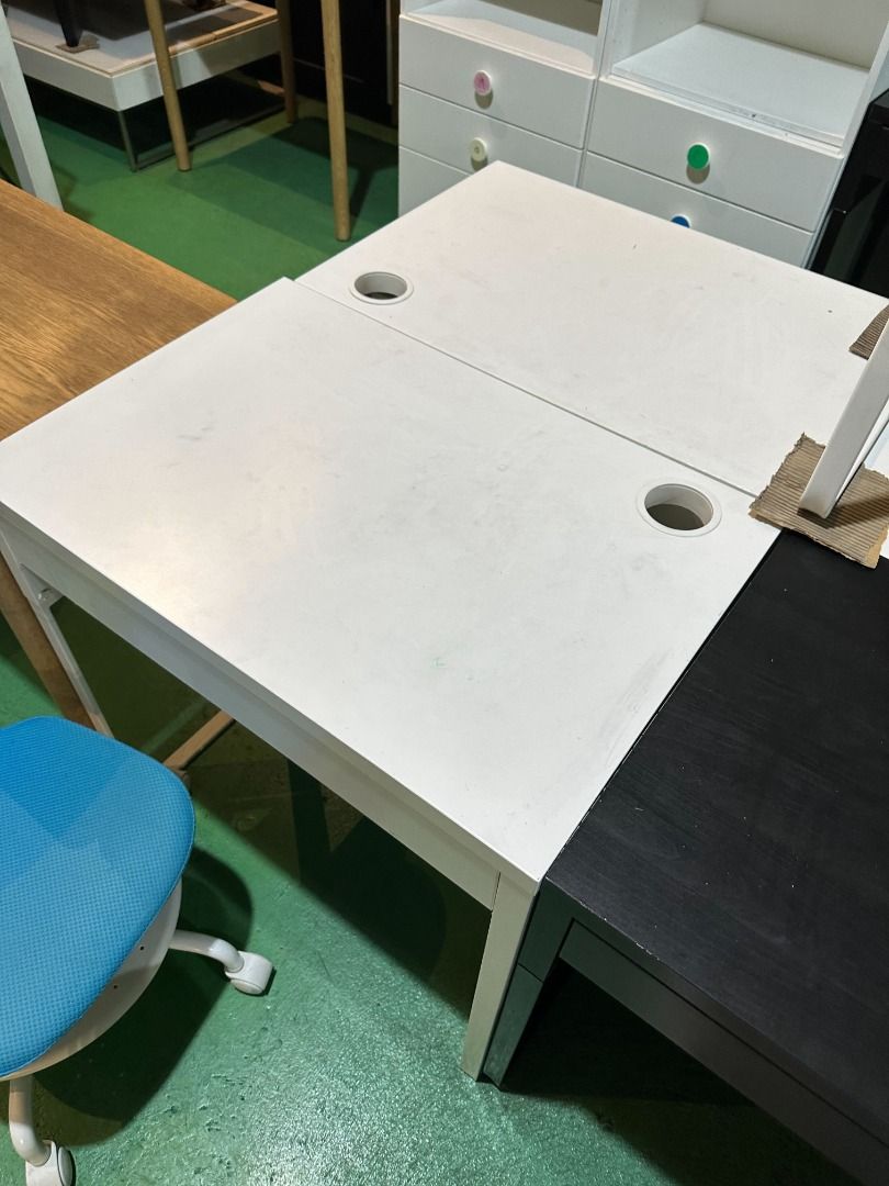 Ikea Small White Study Table, Furniture & Home Living, Furniture ...