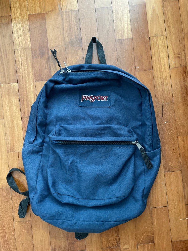 Jansport Navy Blue Backpack, Men's Fashion, Bags, Backpacks on Carousell