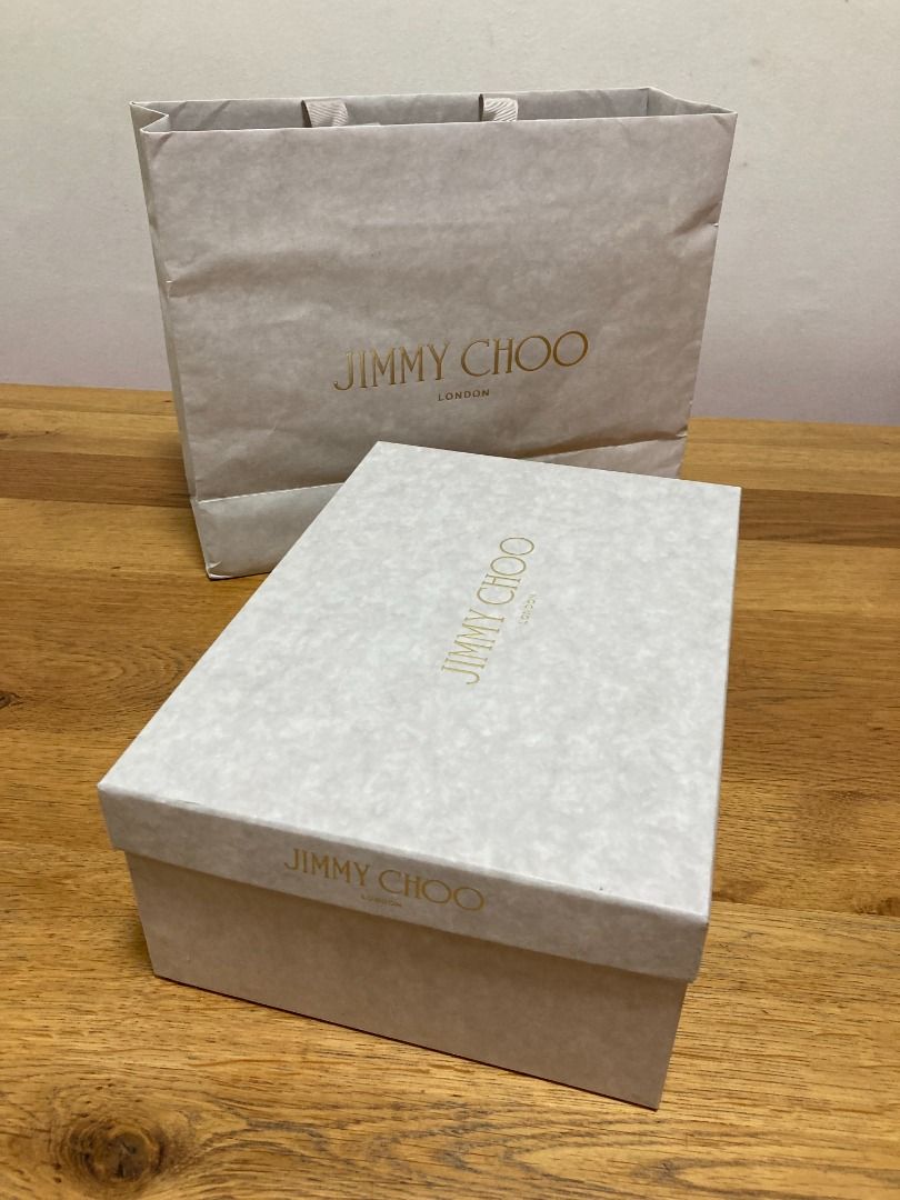 JIMMY CHOO shoe karton / box incl. bag, Luxury, Accessories on Carousell