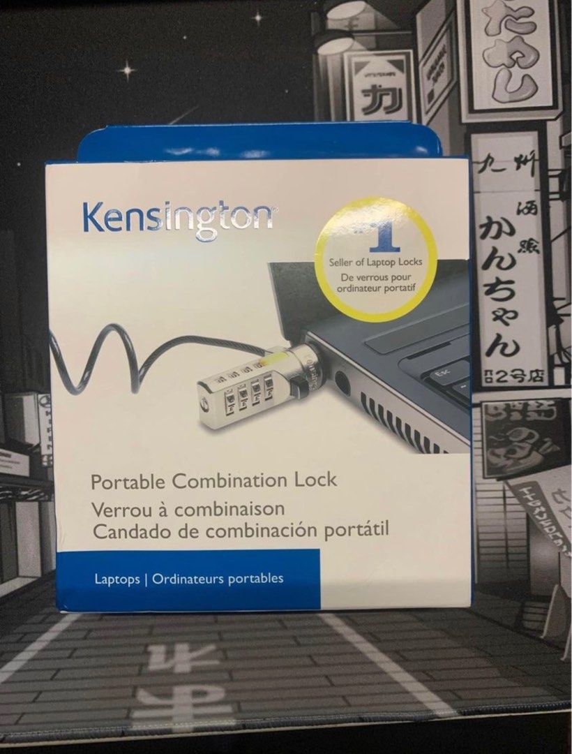 Kensington Combination Laptop Lock, Computers & Tech, Parts ...