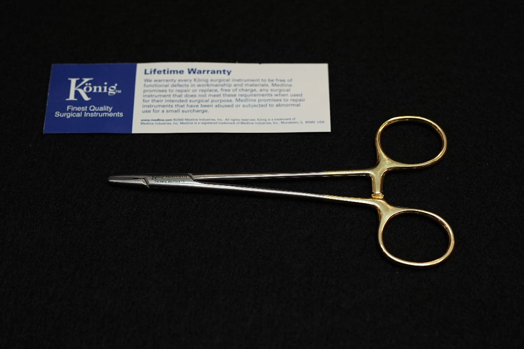 Konig 14cm Mayo Hegar Needle Holder TC MDS2418414, Health & Nutrition ...