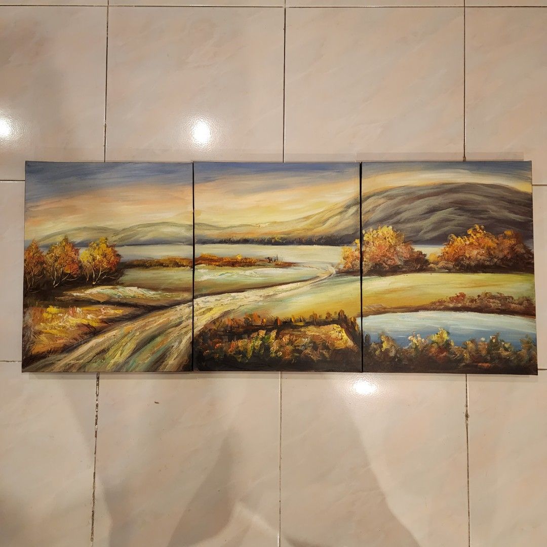 Landscape Split Painting, Hobbies & Toys, Stationery & Craft, Art ...