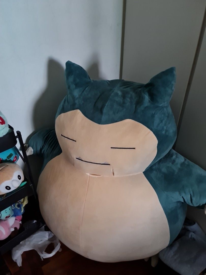 Large snorlax plush from pokemon center, Hobbies & Toys, Toys & Games ...