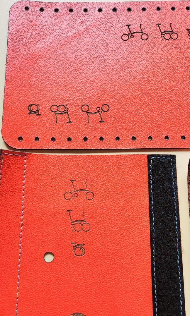 LEATHER FRAME PROTECTOR + STEM PROTECTOR + PULLER + MUDGUARD FLAP SET ...