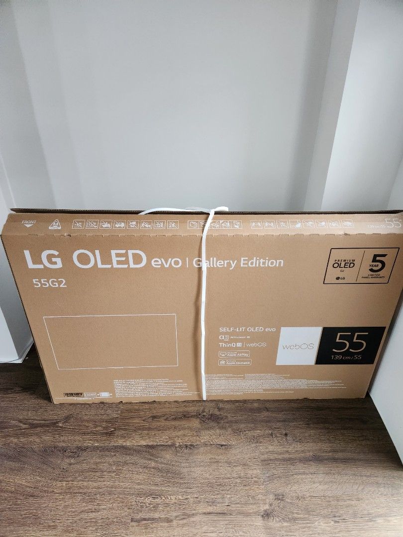 LG TV G2 55inch TV box, Furniture & Home Living, Home Improvement ...