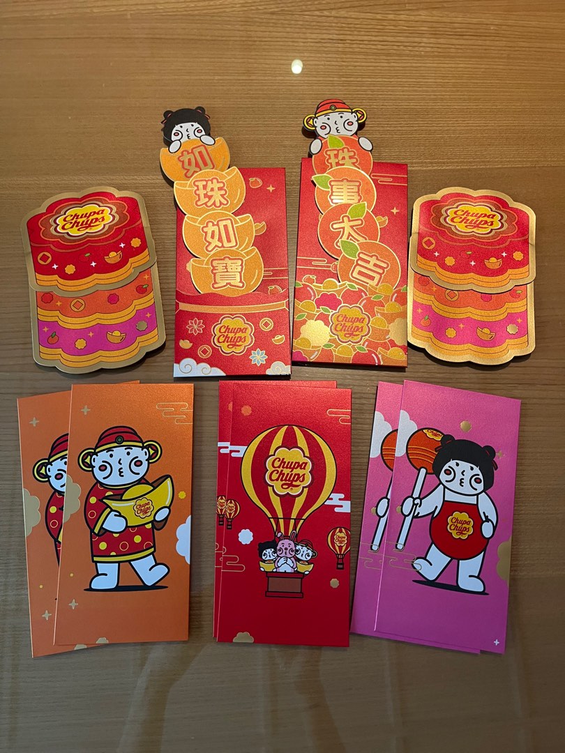 Limited Edition 2023 red packets ang Pow / Ang Pao Chupa Chups, Hobbies ...