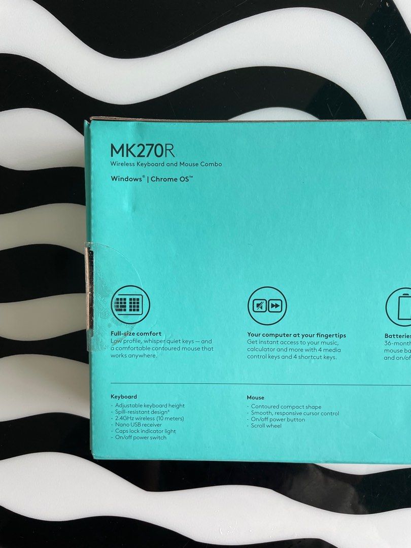 Logitech Wireless Keyboard And Mouse Combo Mk270r Computers And Tech