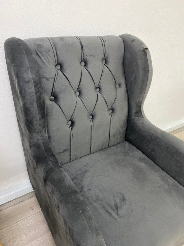 Lounge chair with minor defect, Furniture & Home Living, Furniture ...