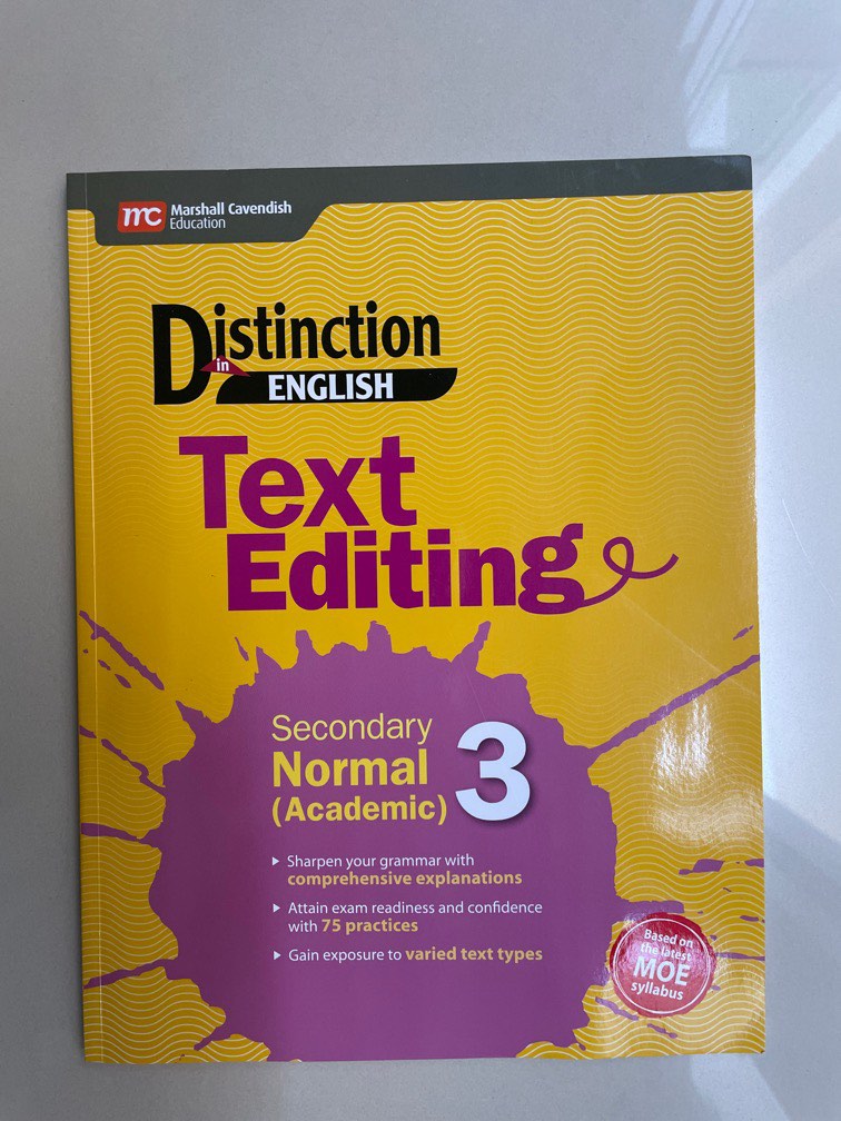 MC Sec 3 NA Text Editing, Hobbies & Toys, Books & Magazines, Assessment ...