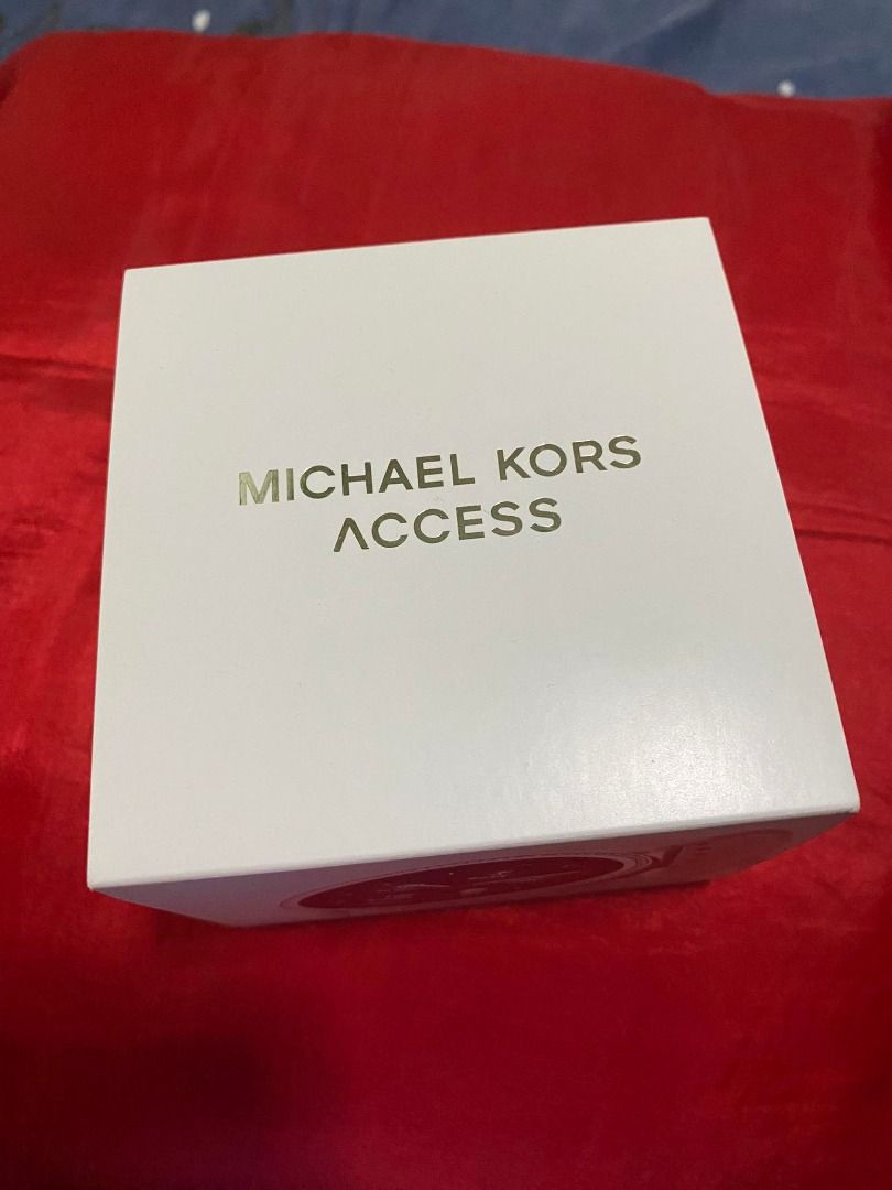 Michael Kors Access Gen 5E MKGO Pink-Tone and Logo Rubber Smartwatch ...