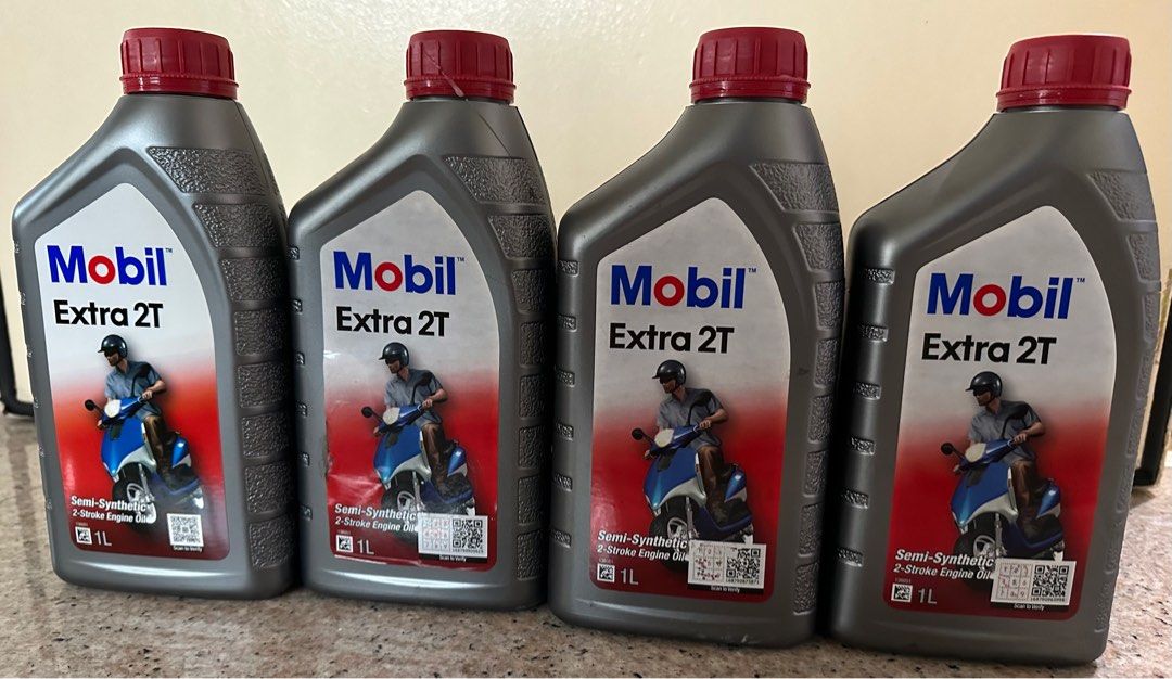 Mobil Extra 2T (1 Litre), Motorcycles, Motorcycle Accessories on Carousell