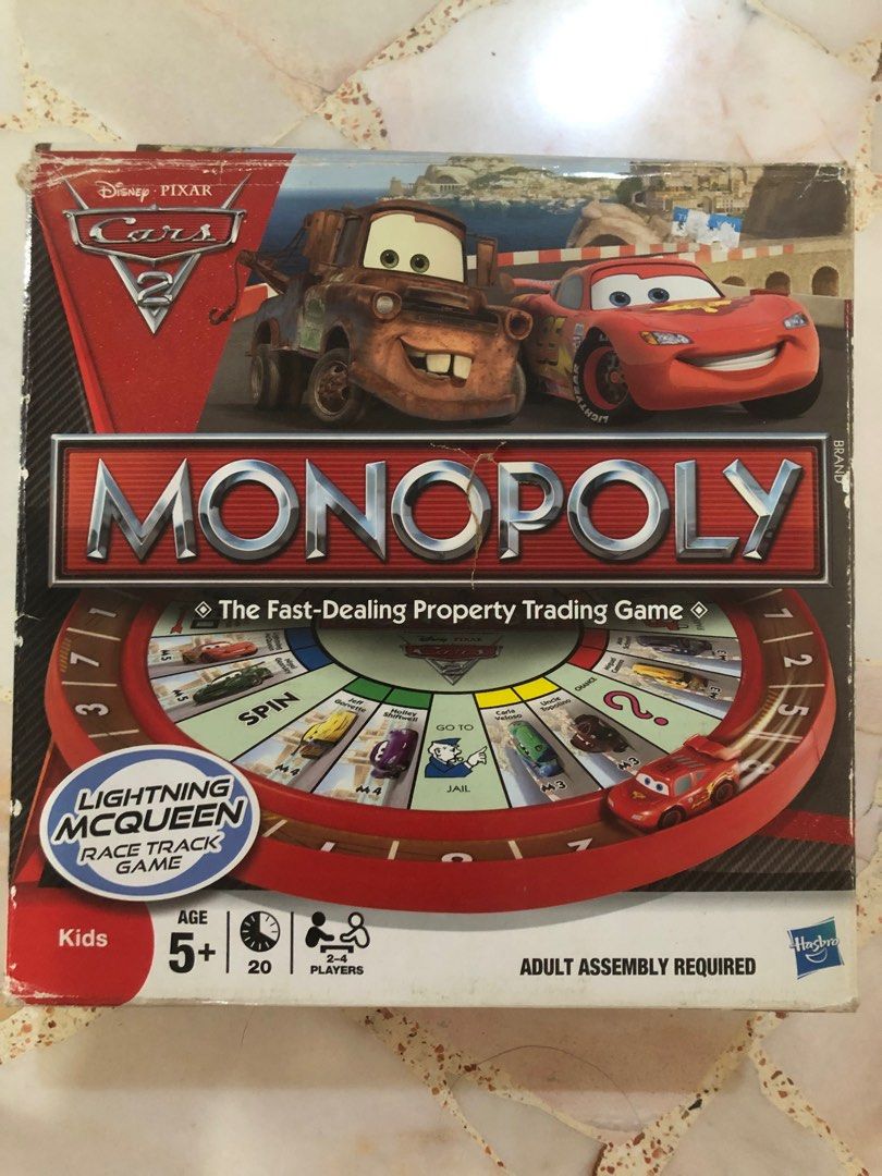 Monopoly Lighting McQueen race track game, Hobbies & Toys, Toys & Games ...