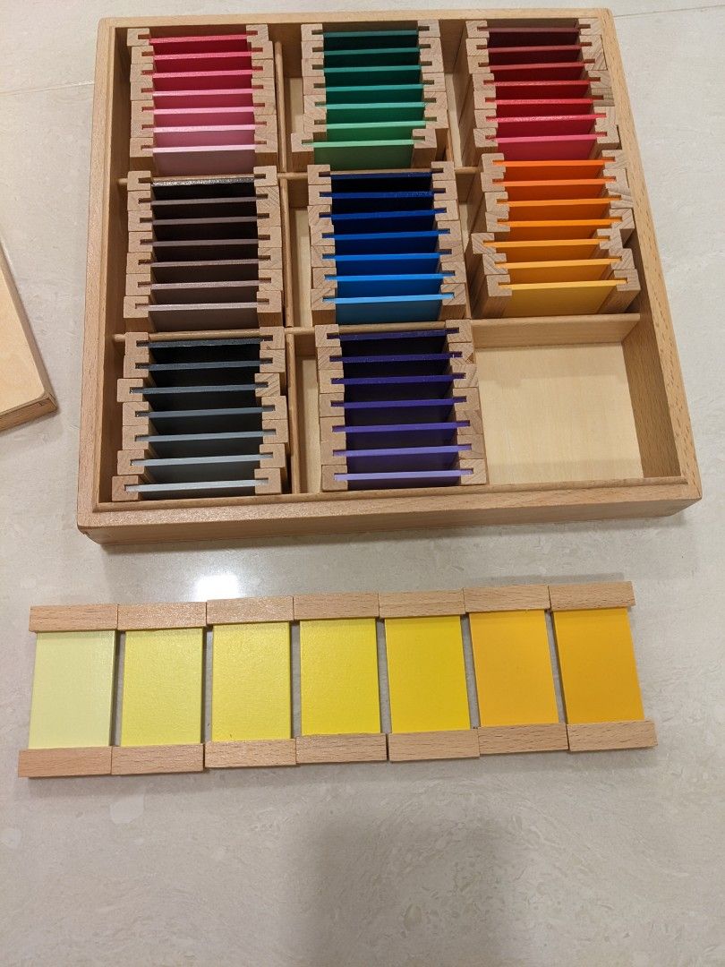 Montessori Colour Tablets 3, Hobbies & Toys, Toys & Games on Carousell
