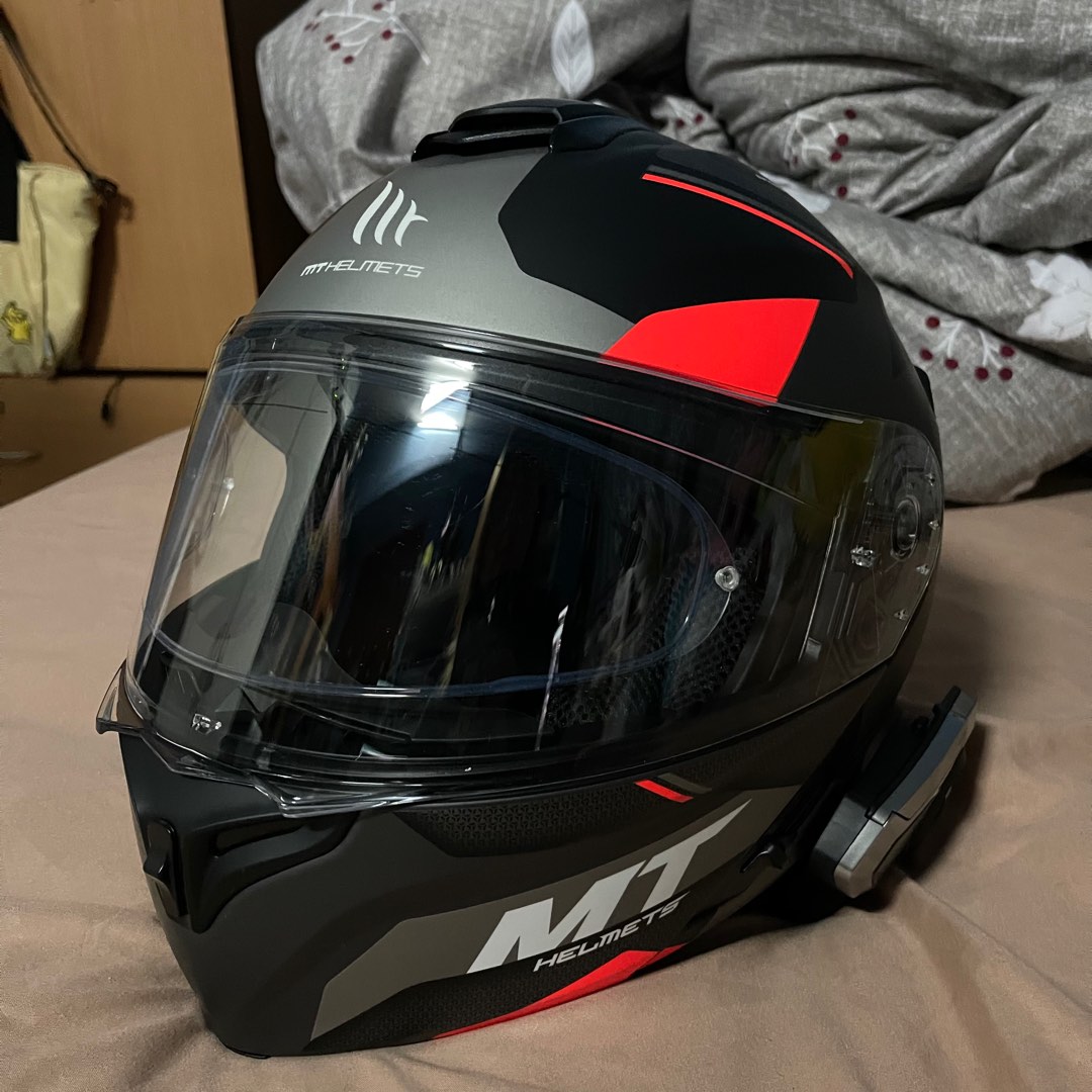 MT Storm SV Modular Helmet, Motorcycles, Motorcycle Apparel on Carousell