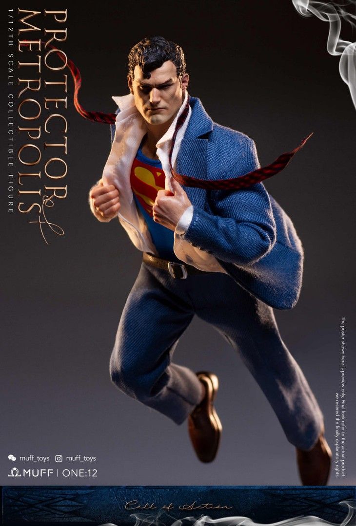 Muff Toys 1/12 Scale Clark Kent Protector of Metropolis messenger of ...