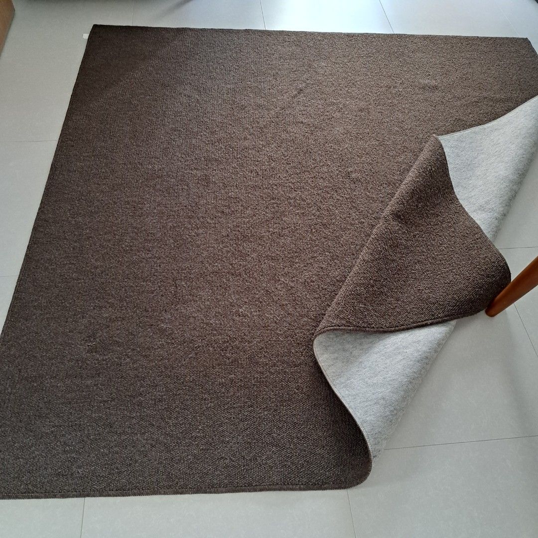 MUJI Polyester Loop Pile Rug (2m x 2m), Furniture & Home Living, Home ...