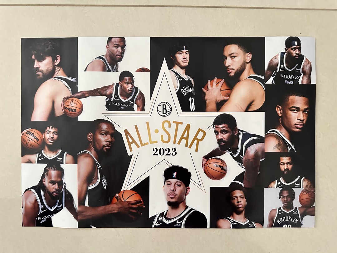NBA - Brooklyn Nets Official All Star Poster, Hobbies & Toys ...