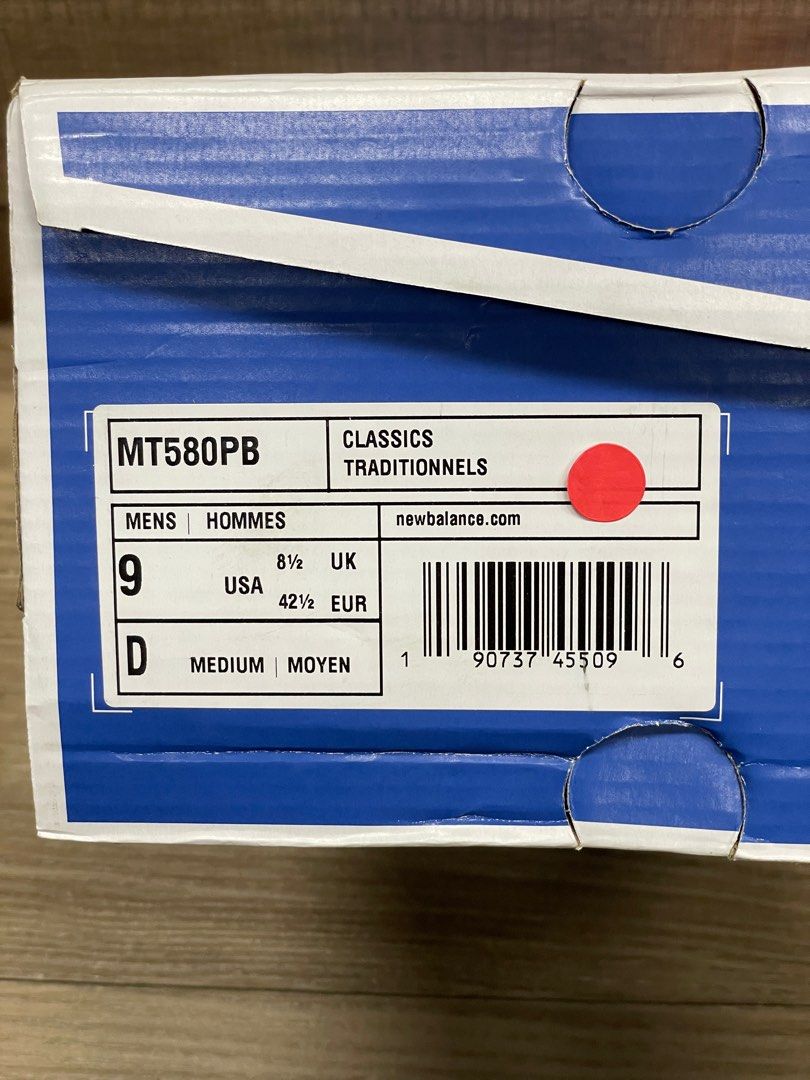 New Balance MT580 PB US9 580 palace stray rats 990 992 2002R, 男裝, 鞋, 波鞋 - Carousell
