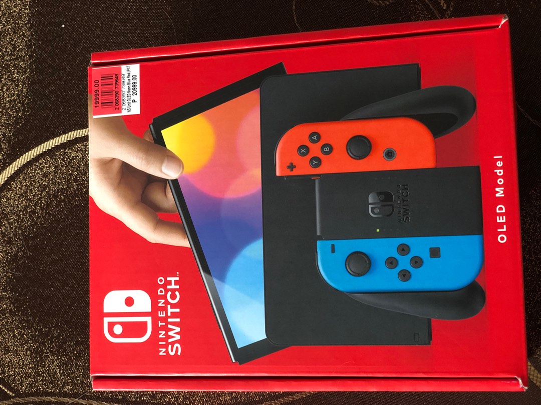 Nintendo Switch OLED Neon Blue Red, Video Gaming, Video Game Consoles ...