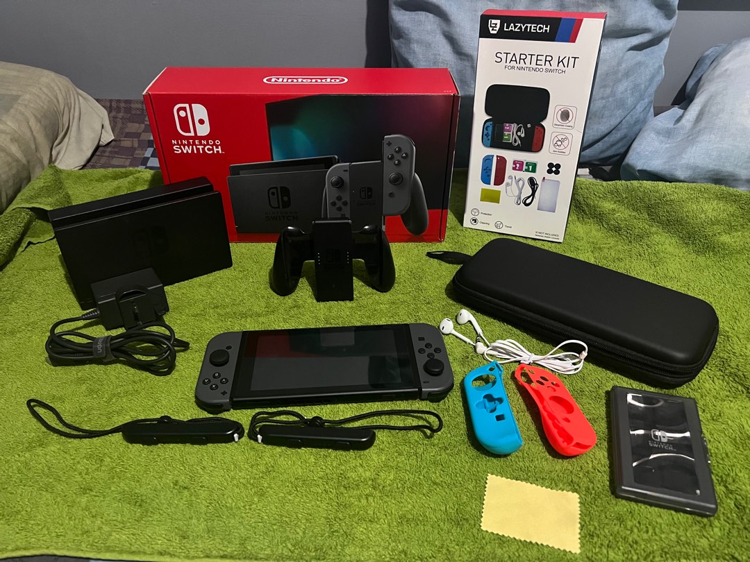 Nintendo Switch V2 Starter Kit, Video Gaming, Video Game Consoles ...