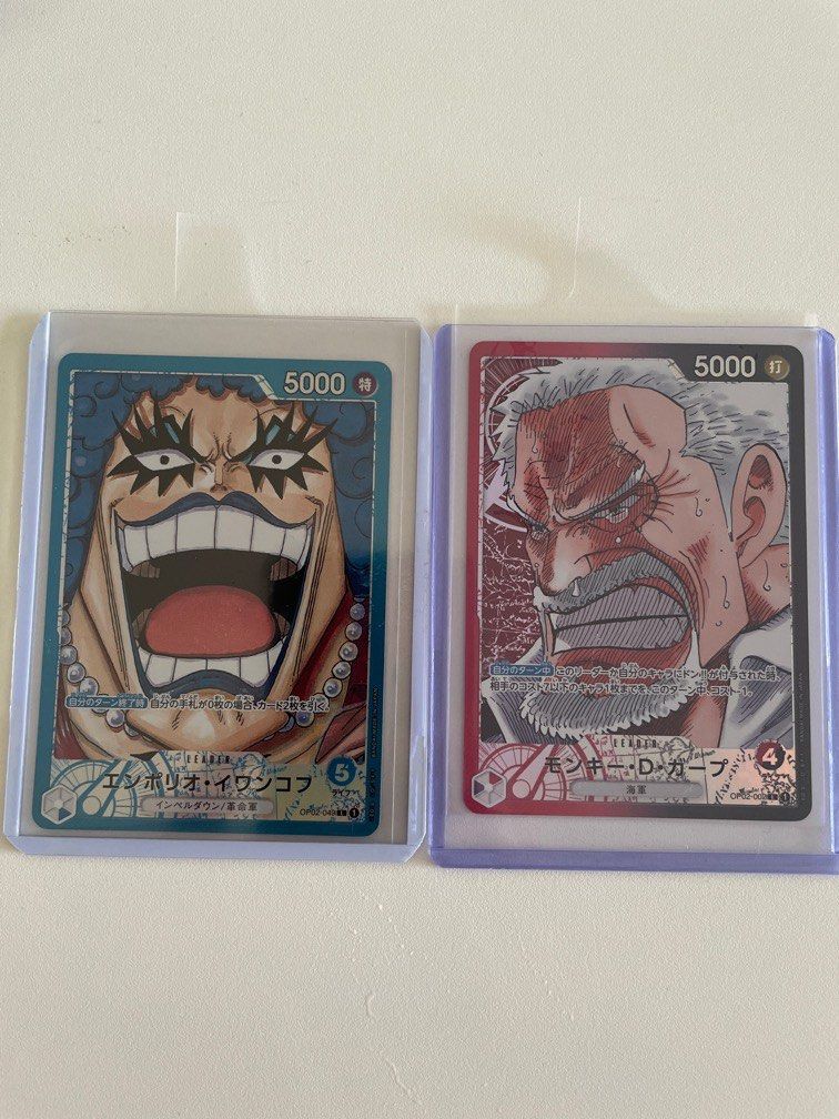 One Piece Tcg Paramount War Op Leader Aa Garp Ivankov Ldr Hobbies Toys Toys Games On