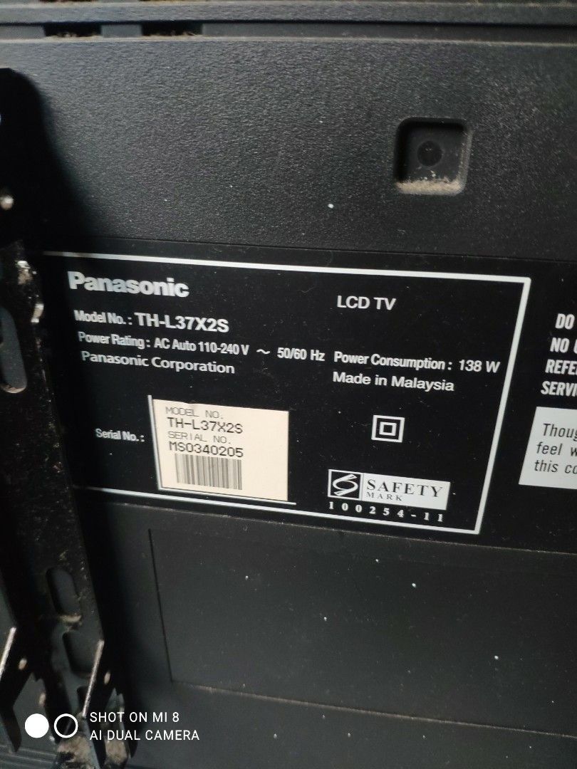 Panasonic TV 37", TV & Home Appliances, TV & Entertainment, TV on Carousell