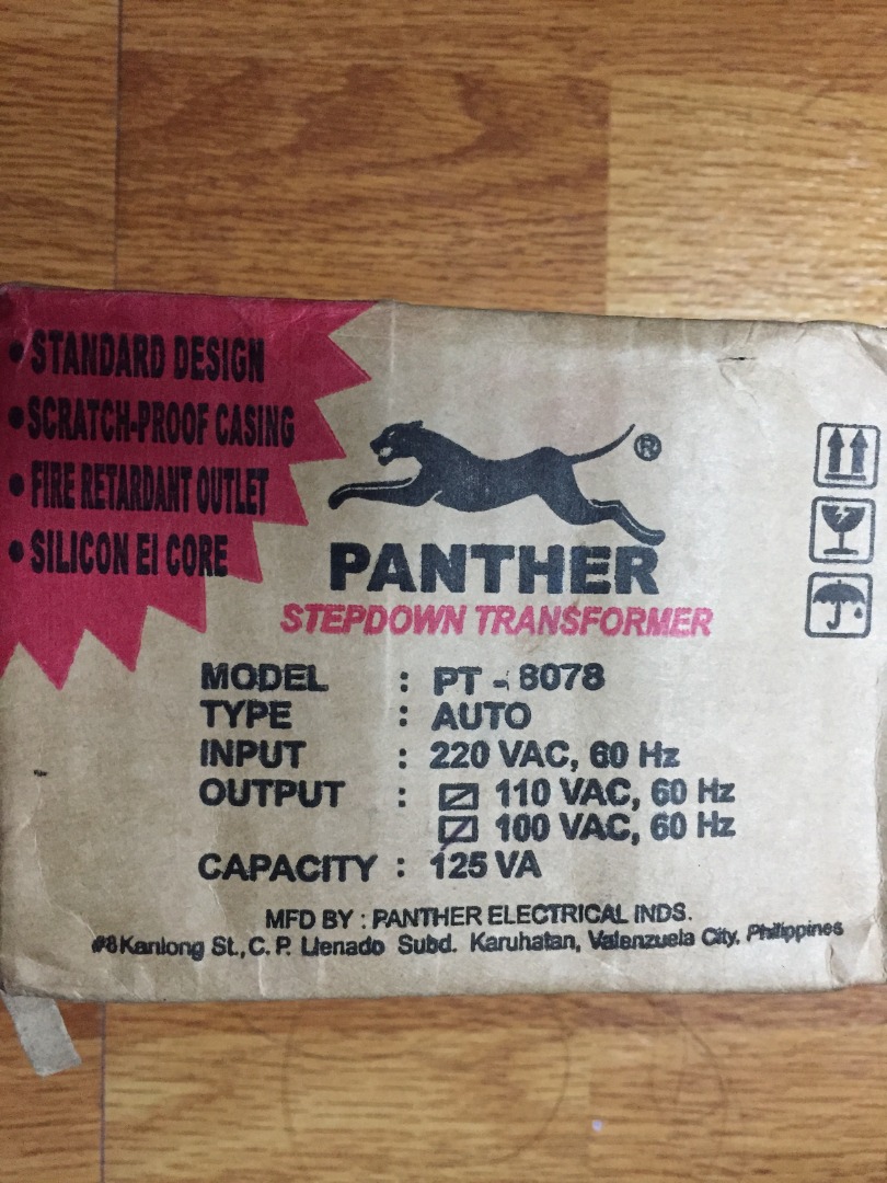 Brand New, Unused, Undamaged, Original Panther Step Down transformer ...