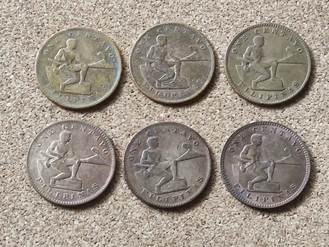 Philippine Coins | One Centavo Commonwealth Series Set, Hobbies & Toys ...
