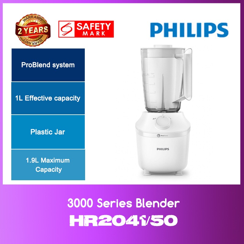 Philips HR2041/50 3000 Series Blender WITH 2 YEARS WARRANTY, TV & Home ...