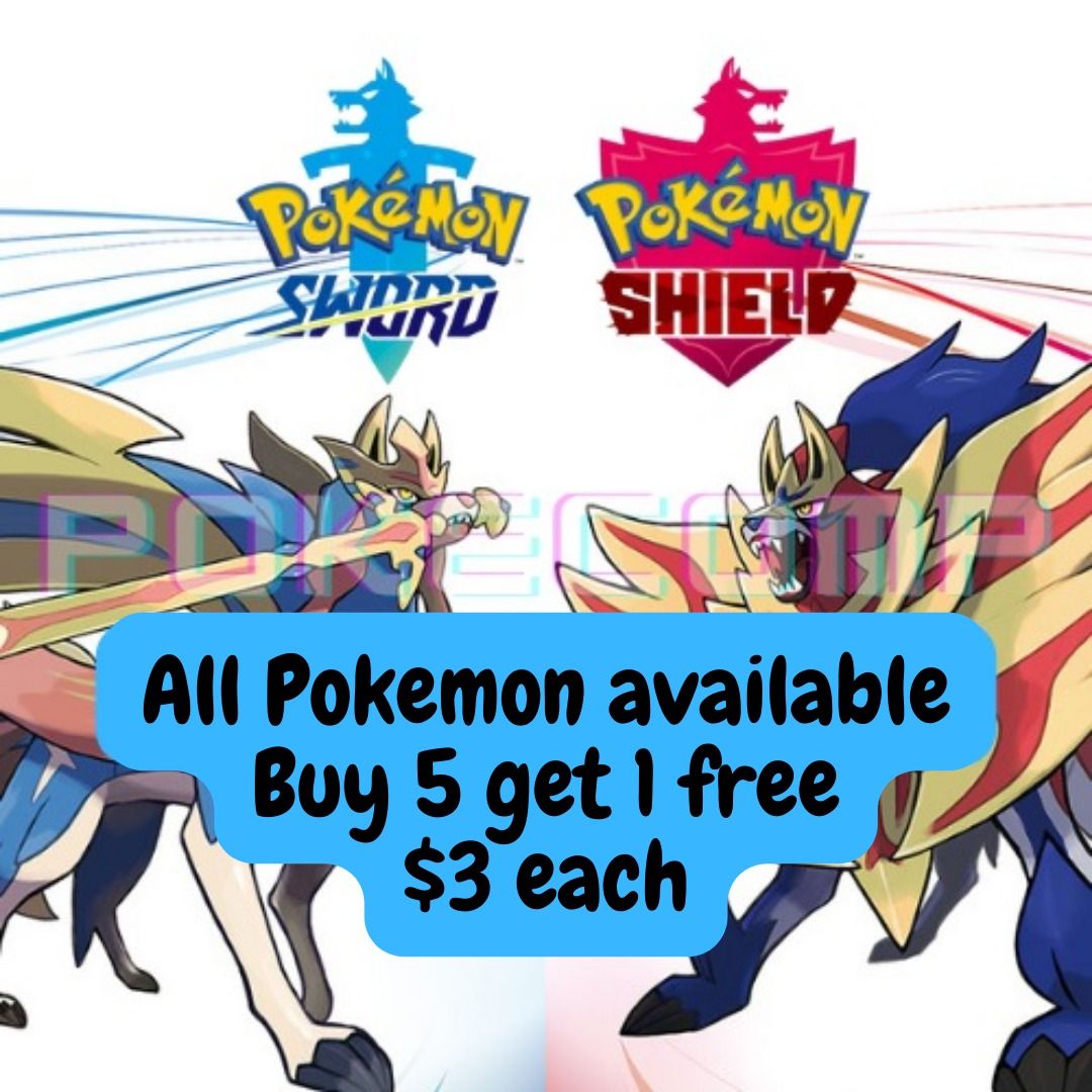Pokemon Sword and Shield Fully Customized Competitive Battle Ready 6IV ...
