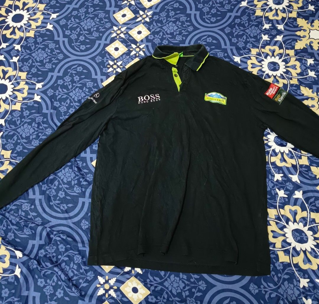 Polo Shirt Rugby Type Hugo Boss Mercedes, Men's Fashion, Tops & Sets ...