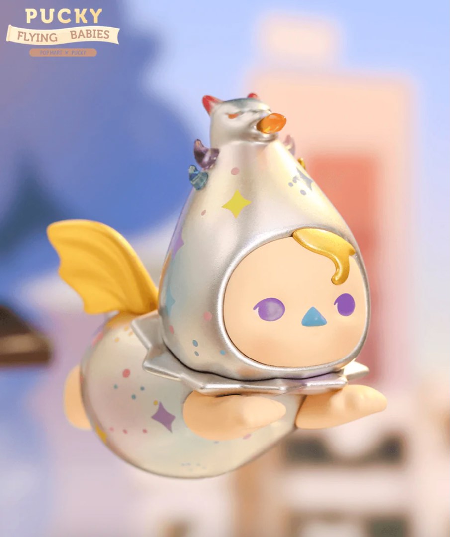 POPMART Pucky Flying Babies Series - Little Flying Dragon Baby, Hobbies ...