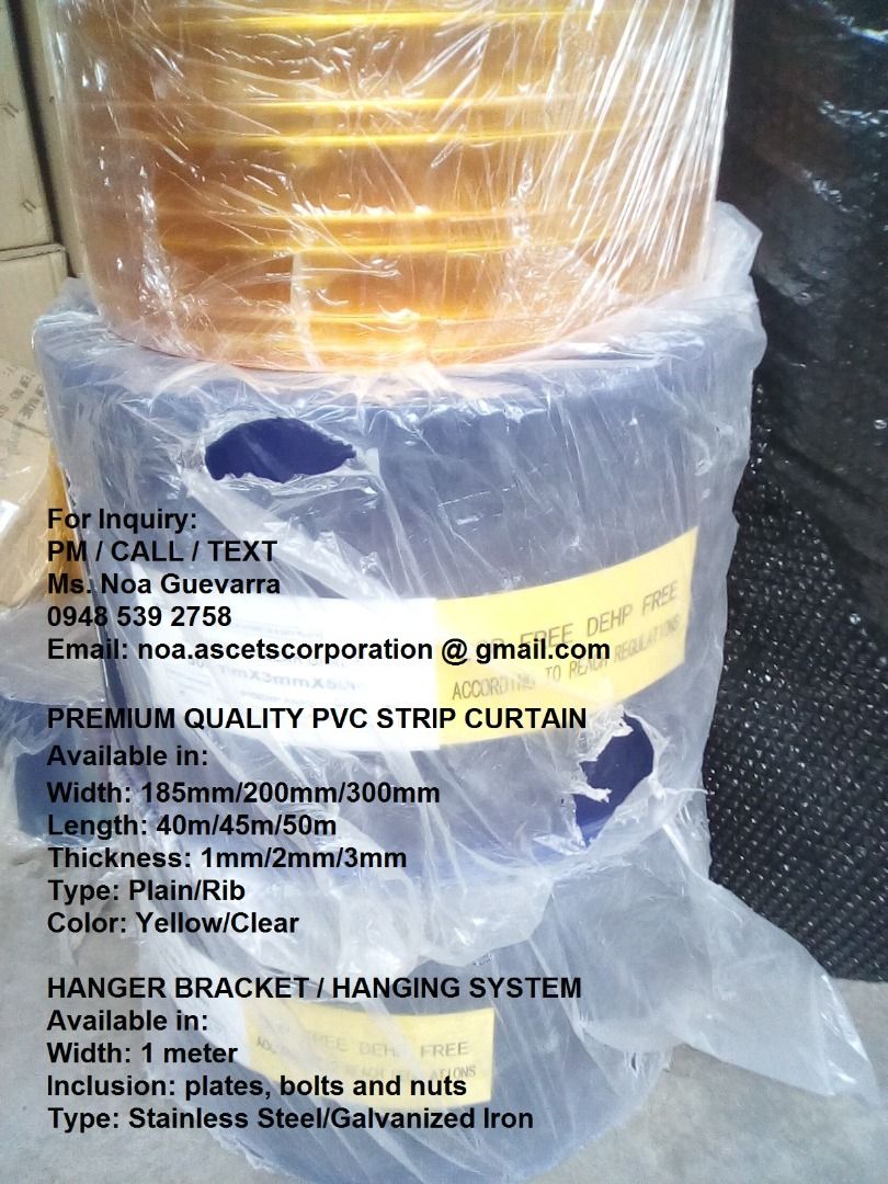 PVC Curtain for Partition & Reefer Van, Furniture & Home Living, Home ...