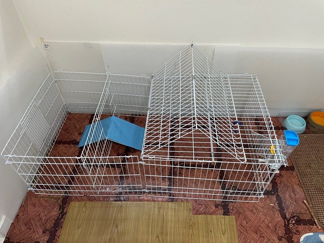 Rabbit Guinea Pig midwest cage + 2 hay balls + water bottle, Pet ...