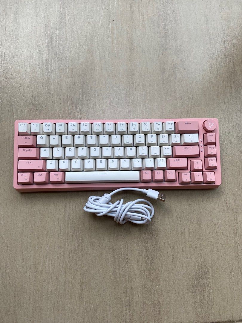 RAKK PIRAH Mechanical Keyboard with Gateron Yellow Milky Switches ...