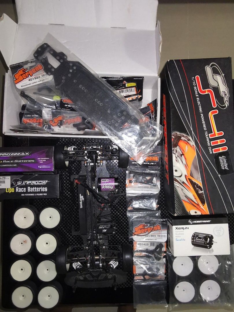 Rc touring car kit serpent 411, Hobbies & Toys, Toys & Games on Carousell